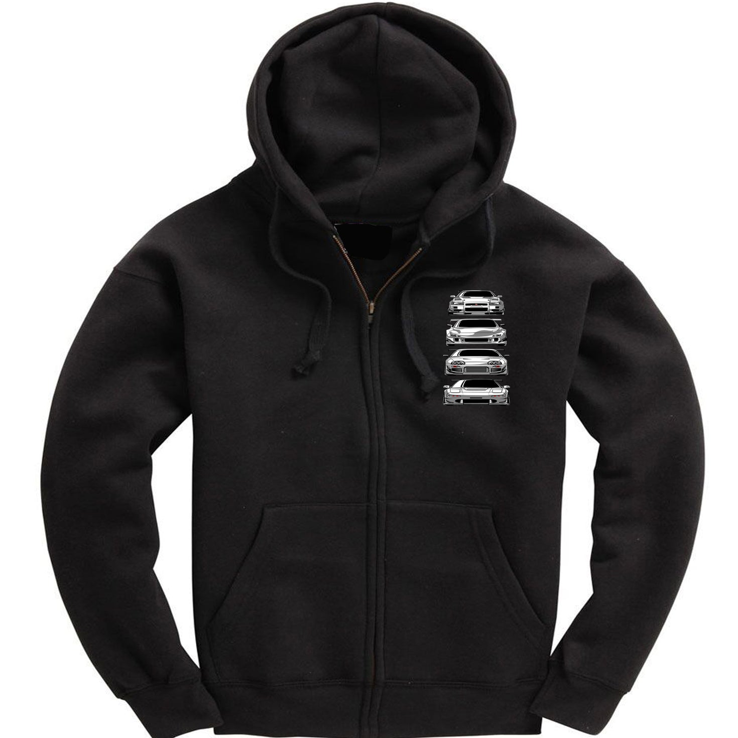 JDM Zip Hoodie Japanese Modified Automotive Street Drift Drag Race Car ...