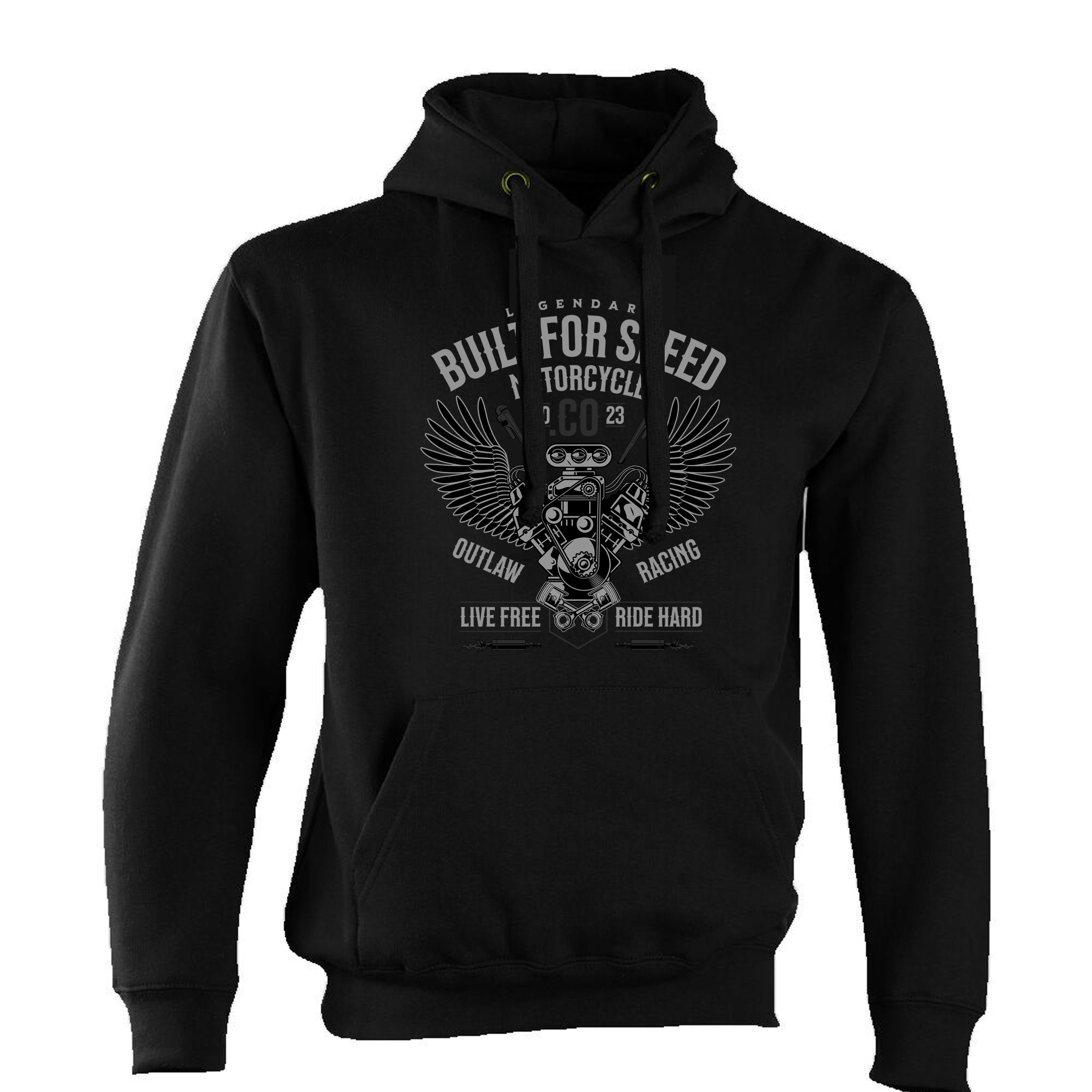 Biker Hoody Hoodie Vintage Motorcycle Classic Bike Custom Chopper Buil ...