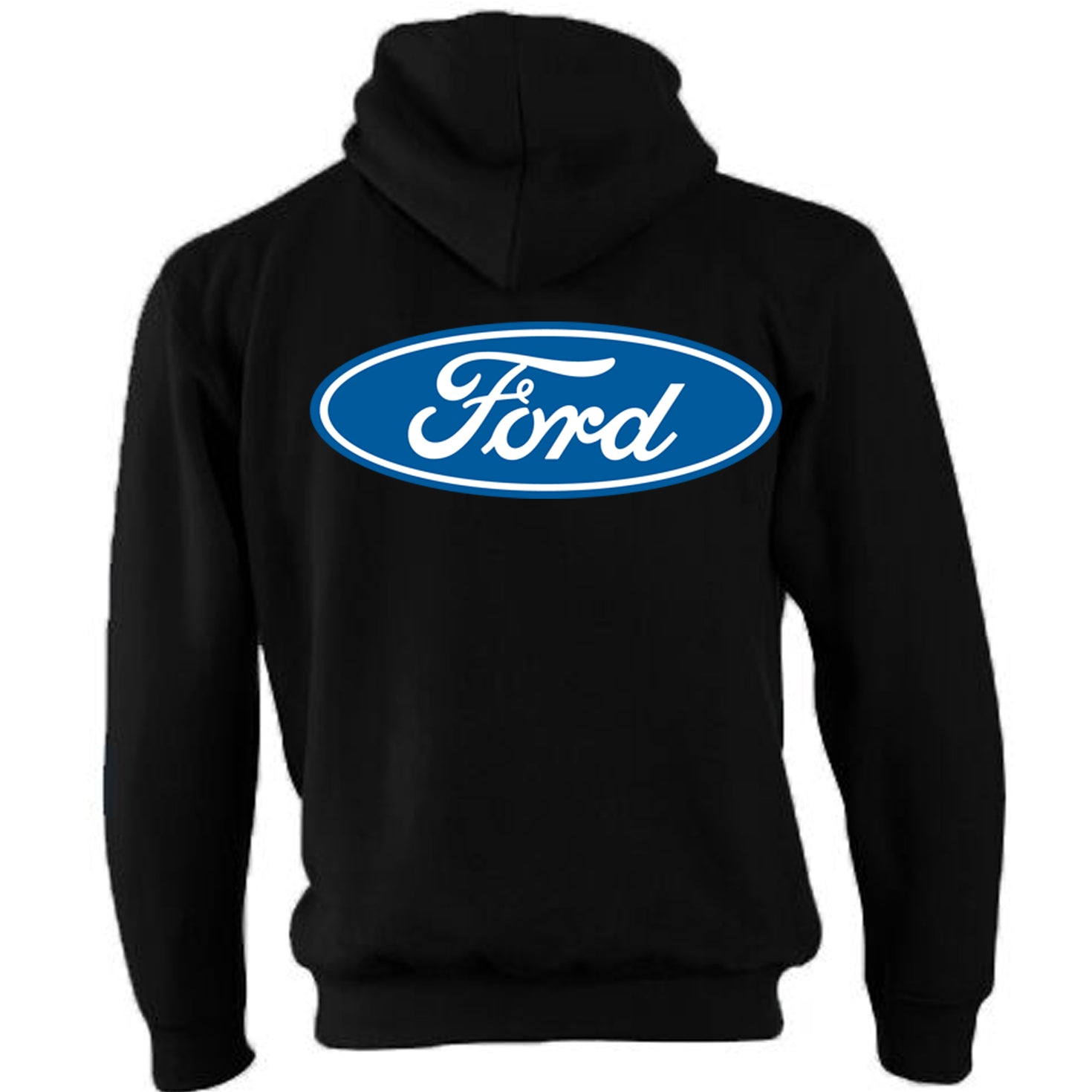 Ford Zip Hoody Official Blue Oval Logo Design Retro Racing Modified Ra ...