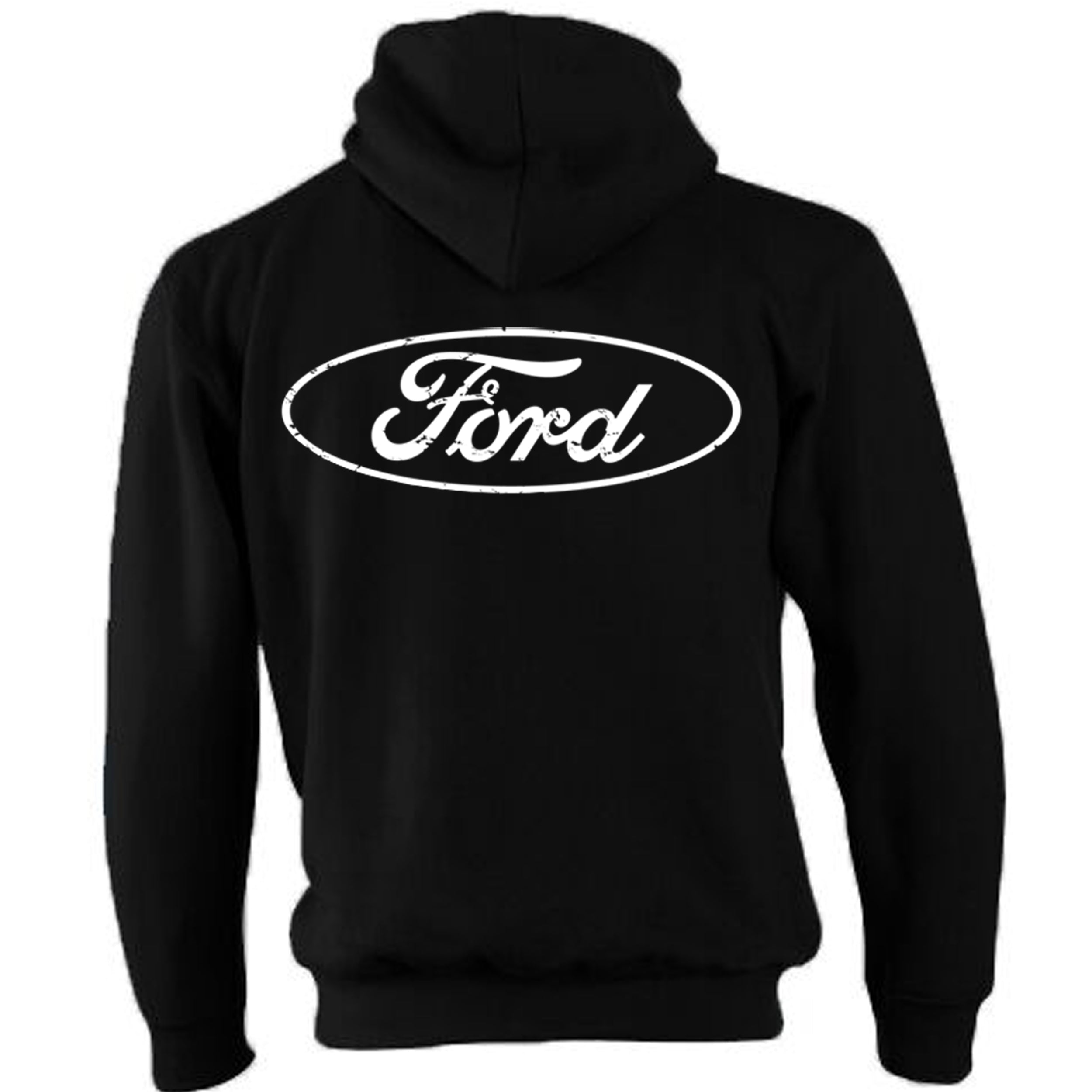 Ford Zip Hoody Official White Oval Logo Design Performance Racing Modi ...