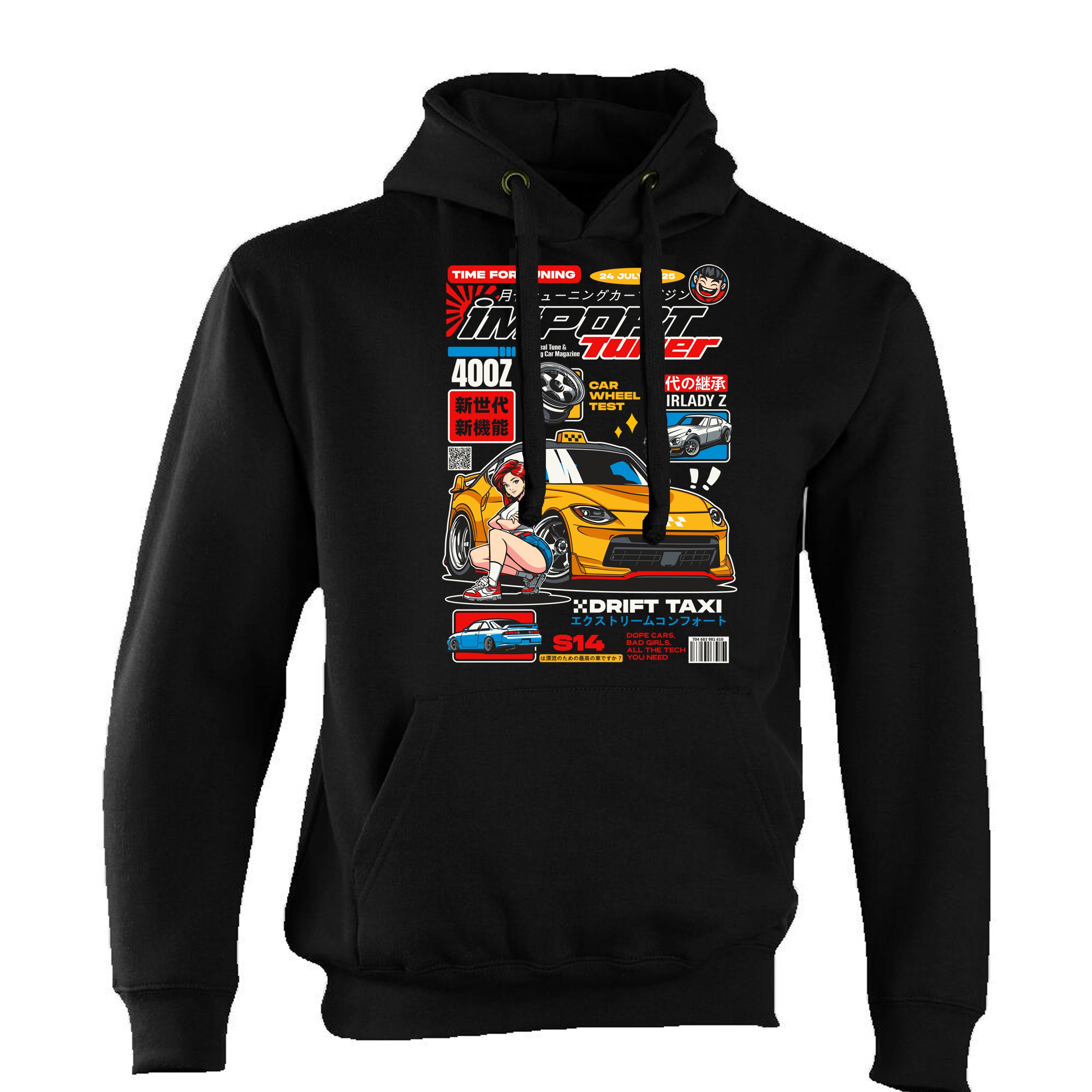 JDM Hoodie Japanese Modified Automotive Street Drift Drag Race Car Dri ...